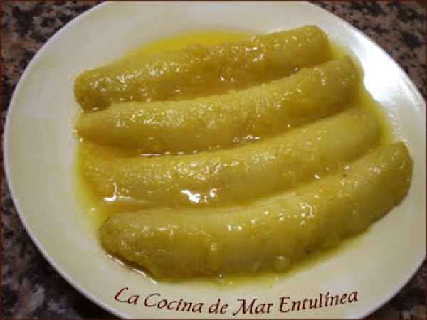 Receta de plátanos con crema deliciosa