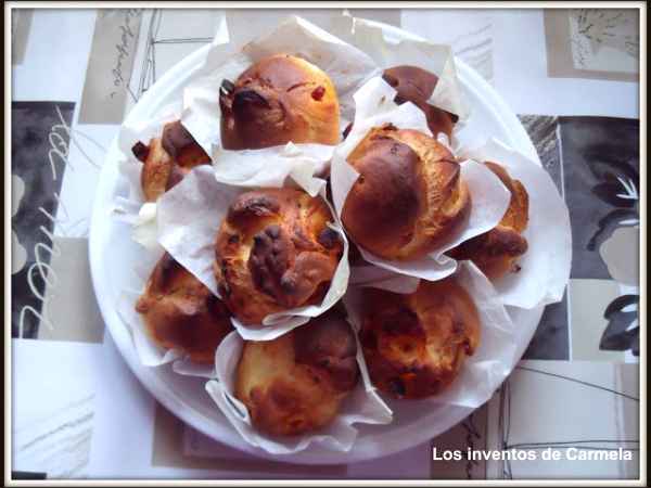 Receta de bollitos de pizza con jamón y queso