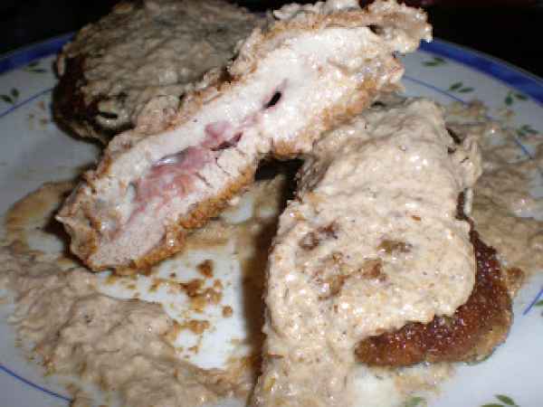 Receta de escalopes de ternera empanados con queso