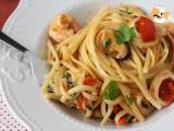 Pasta con mariscos, pasta ai frutti di mare - Receta Petitchef
