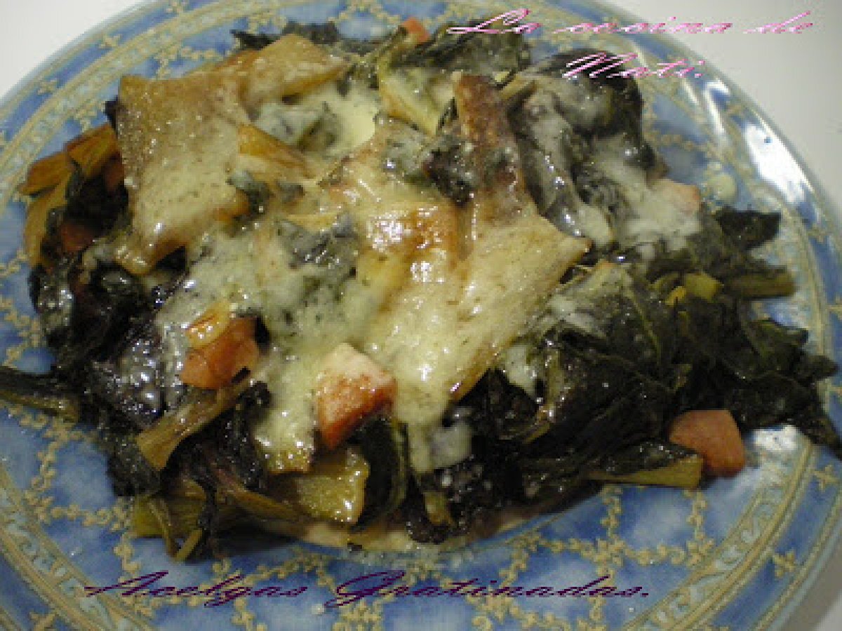 Receta fácil de acelgas gratinadas en 30 minutos