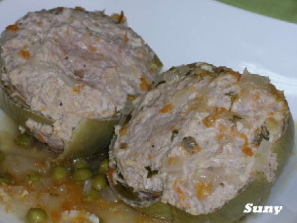 Alcachofas rellenas (fc) - Receta Petitchef