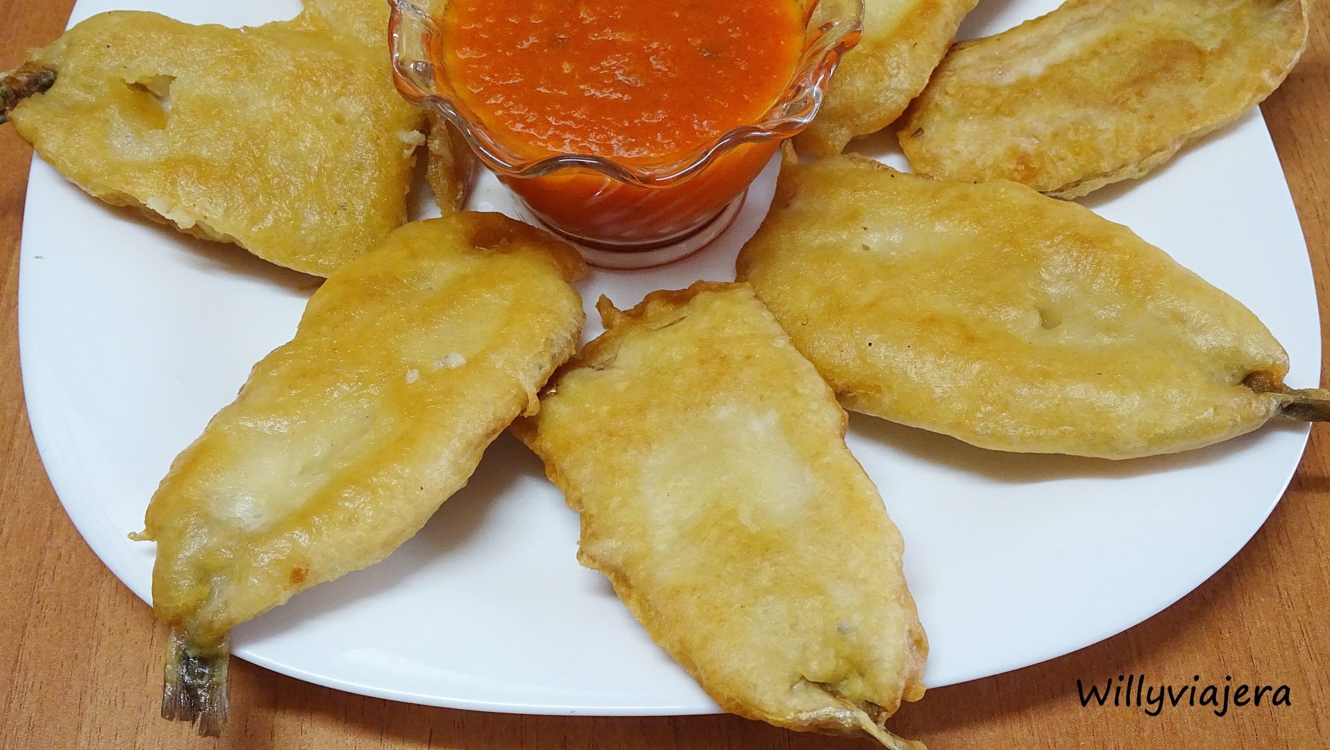 Receta de anchoas en tempura