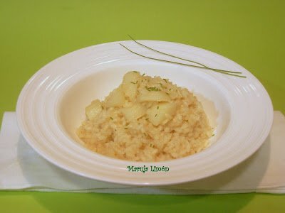 Receta de arroz con peras y emmental
