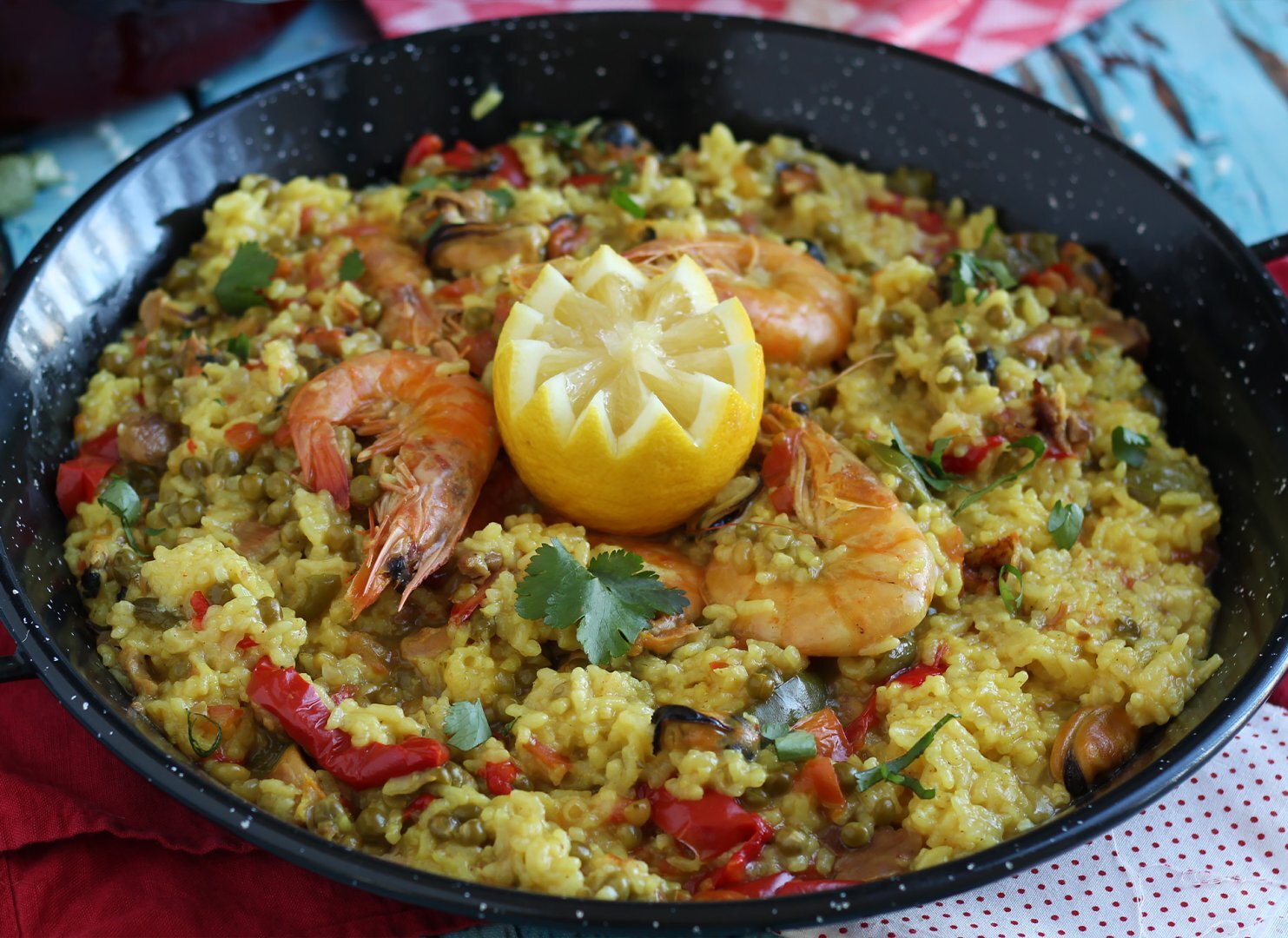 Receta exprés de arroz con pollo y marisco con cookeo