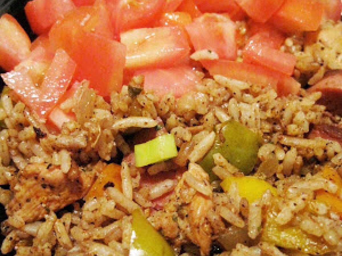Receta de arroz con pollo y salchichón