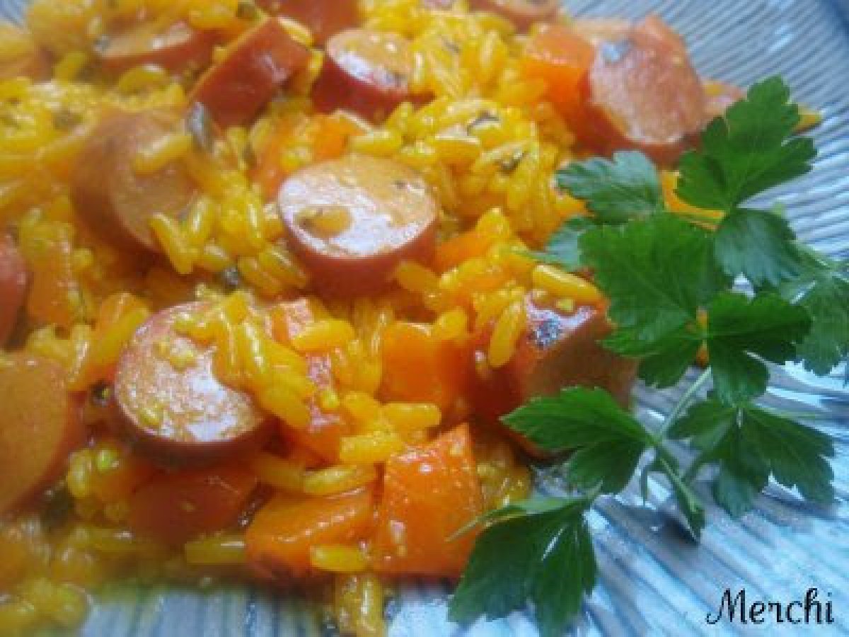 Receta de arroz con salchichas fácil y deliciosa