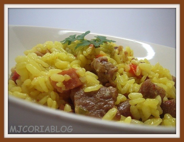 Arroz con tropezones