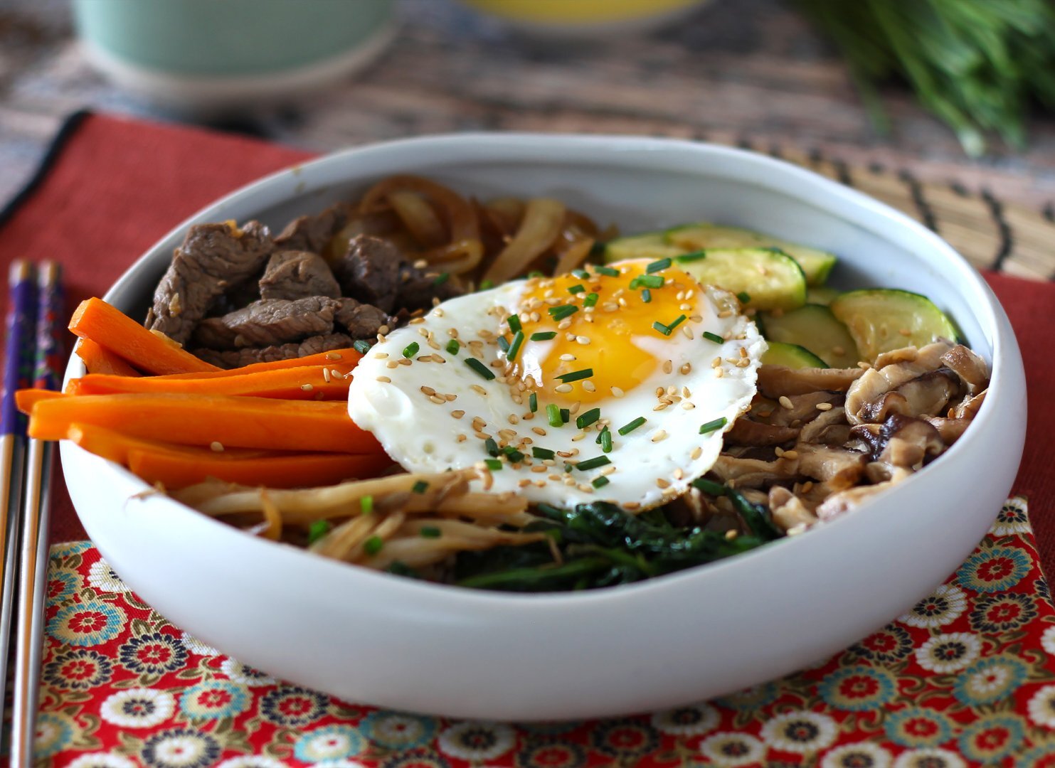 Receta de bibimbap, plato tradicional coreano