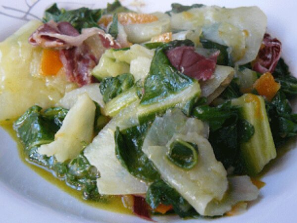 Bledes amb verdures i curry - Receta Petitchef