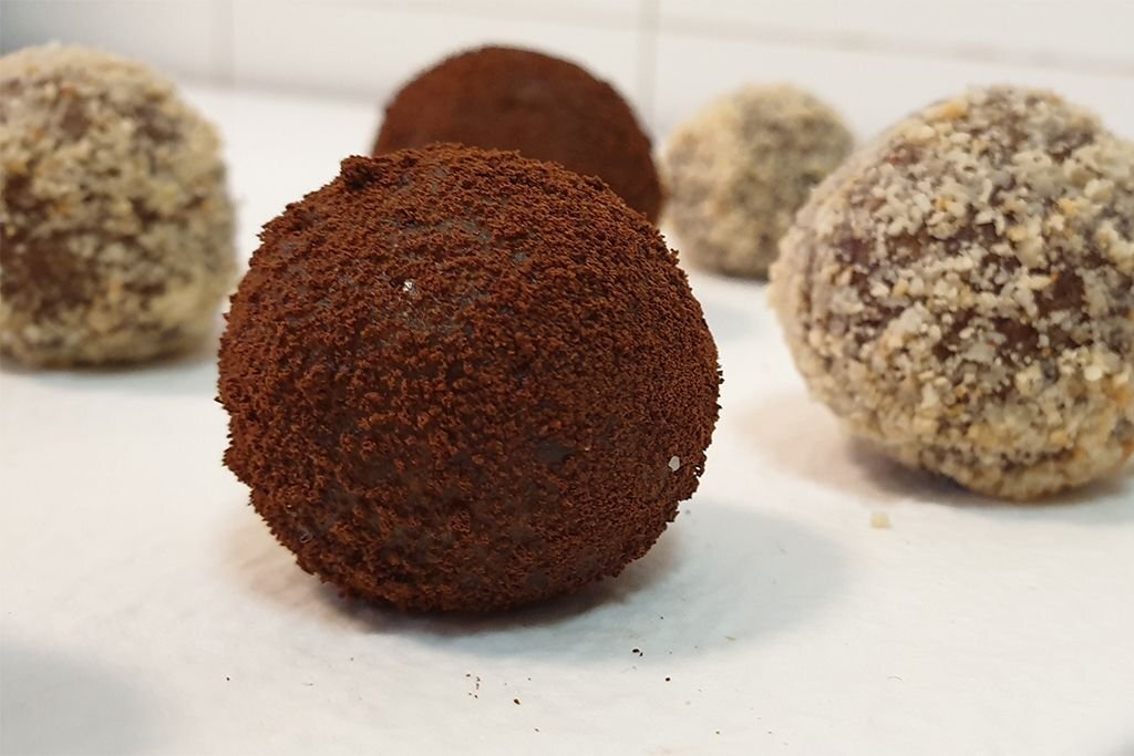 Receta de bolitas de dátiles y nueces