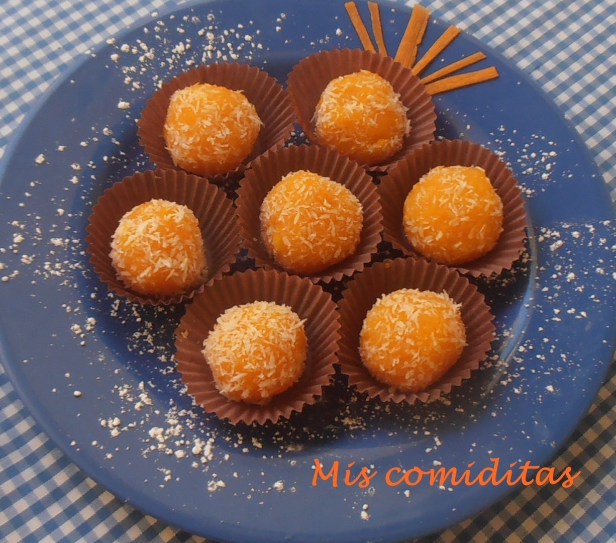 Receta de bolitas de zanahoria y coco saludables