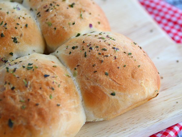 Receta de bollitos de pizza con jamón y queso