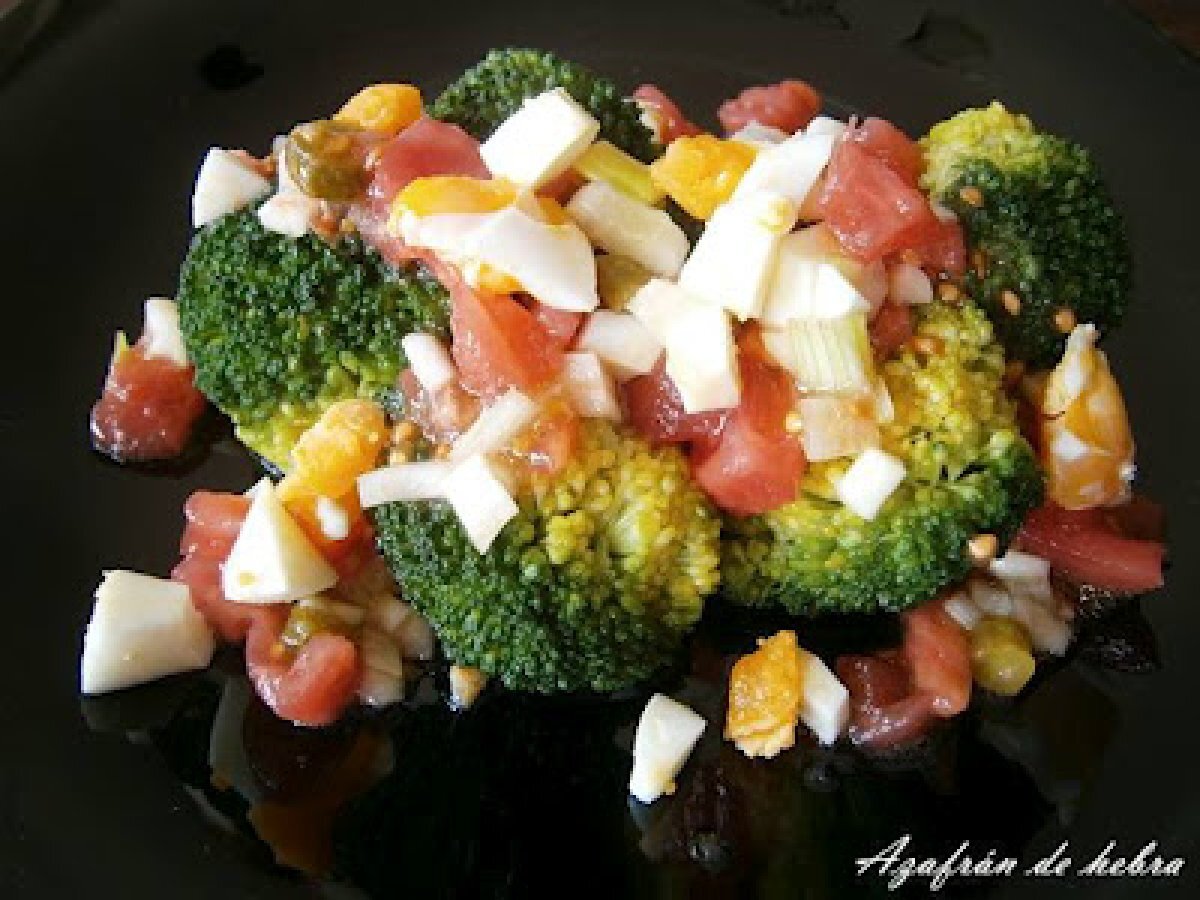 Receta de brécol con vinagreta fácil y saludable