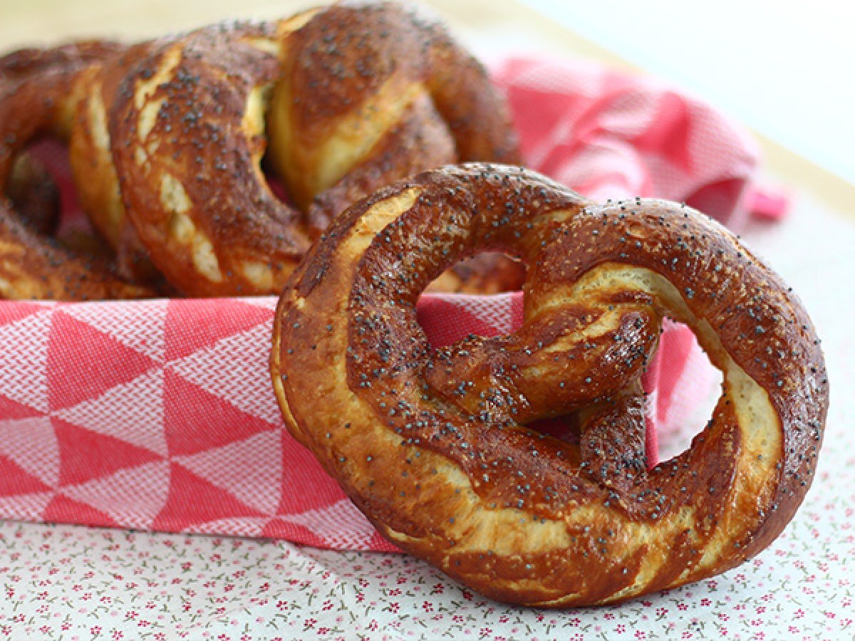 Bretzels, pretzels alemanes caseros - Receta Petitchef