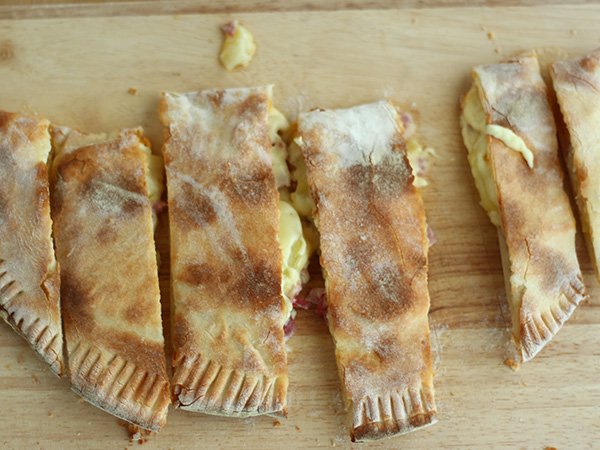 Receta de calzone de queso y patatas