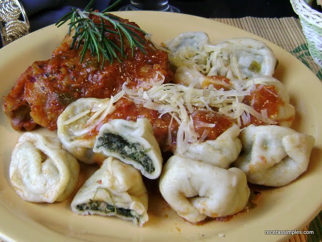 Receta de capeletis de verdura