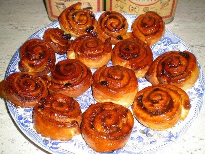 Receta de caracolas de canela