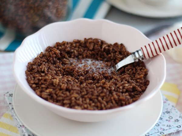 Receta de cereales de arroz inflado con chocolate coco pops