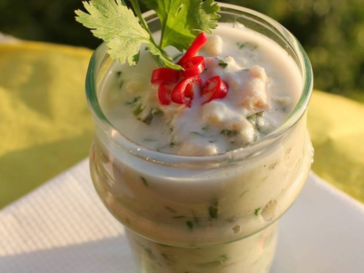 Receta de ceviche de pescado con leche de coco fácil