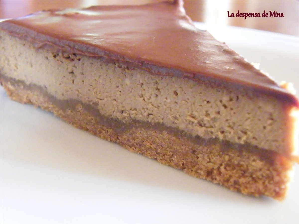 Receta de cheesecake de café y chocolate fácil