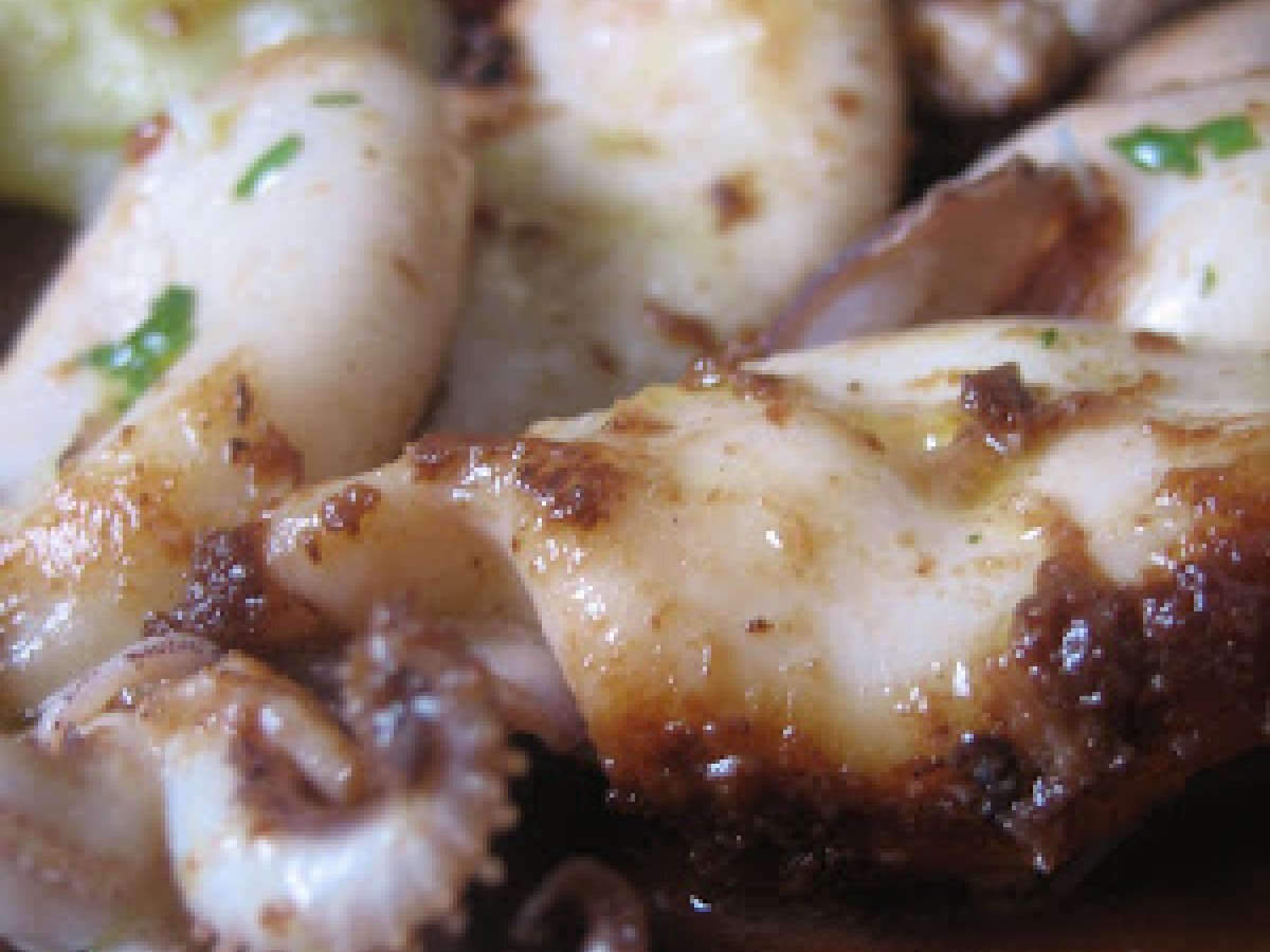 Receta de chipirones a la plancha con perejil fácil