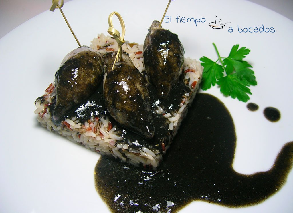 Receta de chipirones rellenos en su tinta fácil