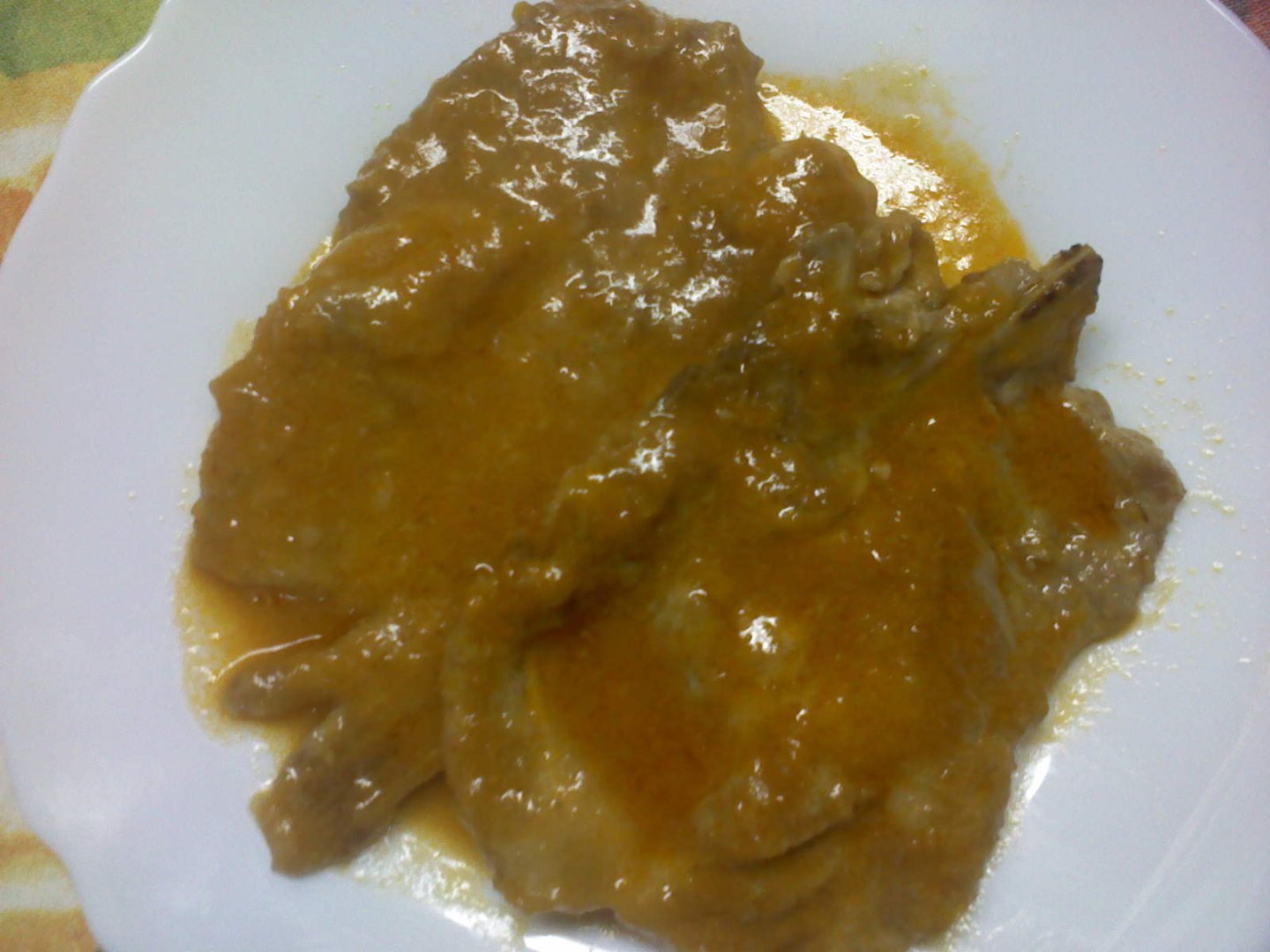 Receta de chuletas de cerdo con salsa de verduras