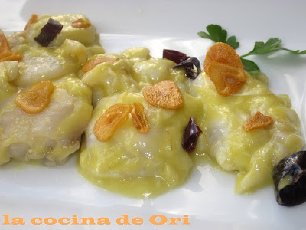Receta de cocochas de bacalao al pil pil