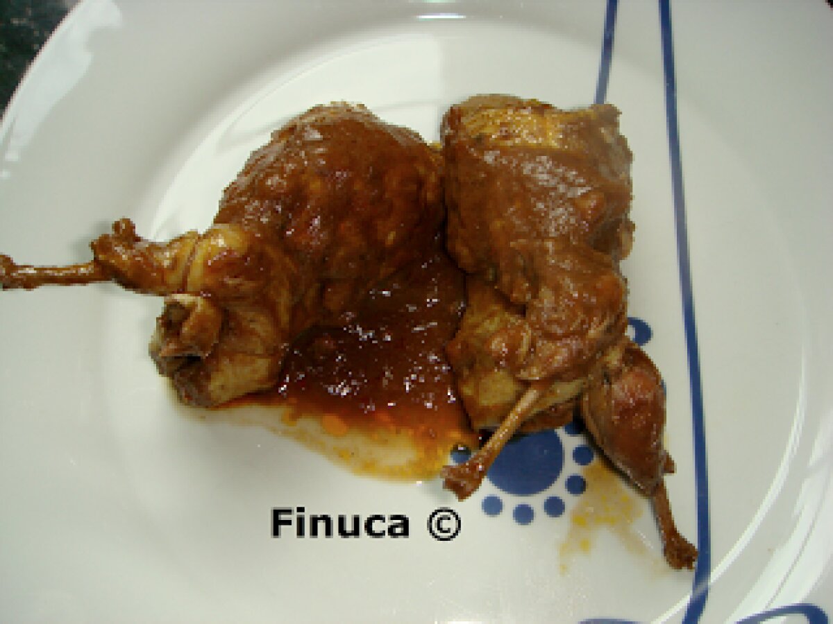 Receta de codornices rellenas de foie navidad