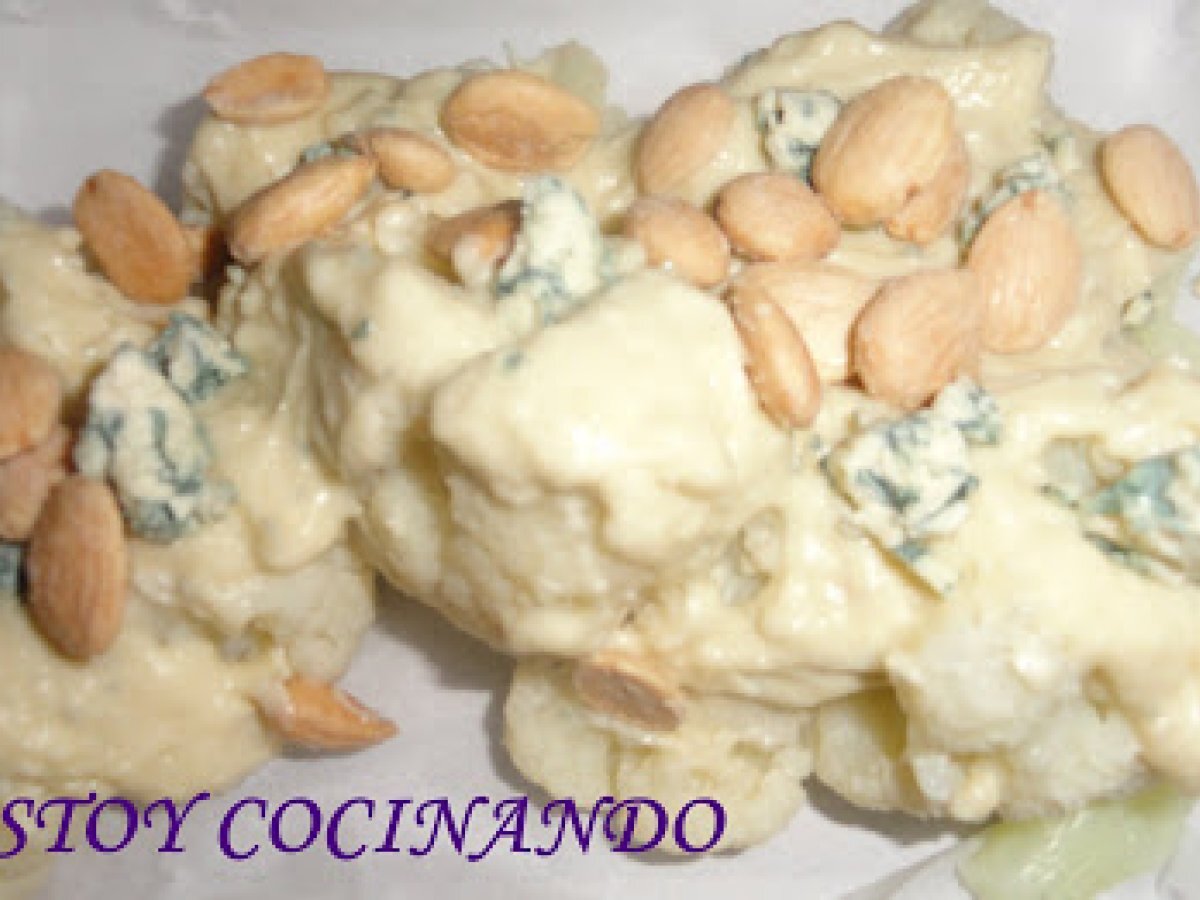 Receta de coliflor con queso azul
