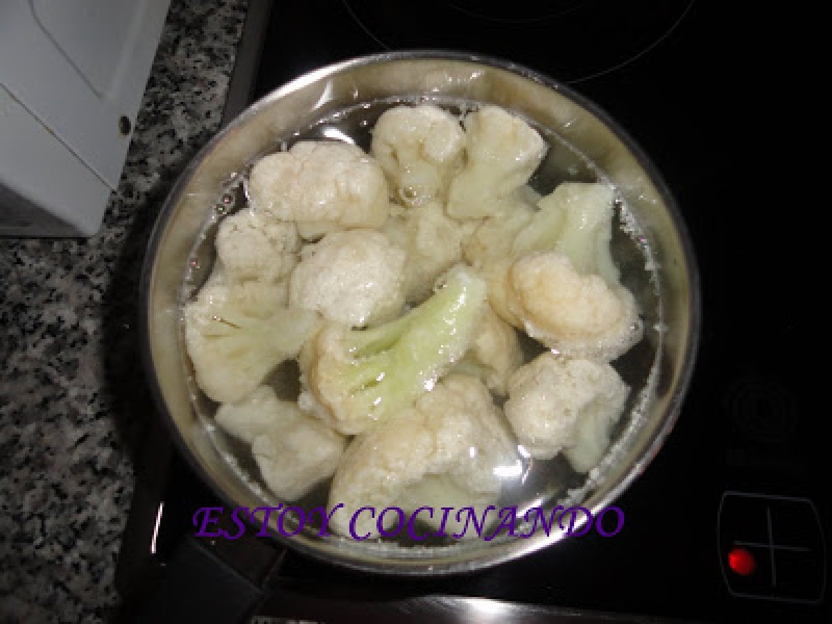 Receta de coliflor con queso azul