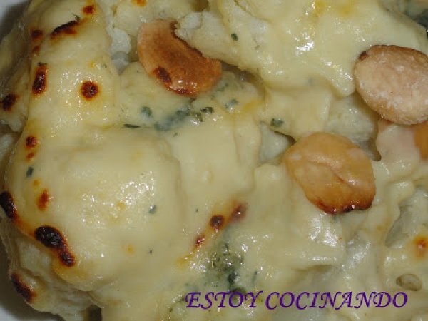 Receta de coliflor con queso azul