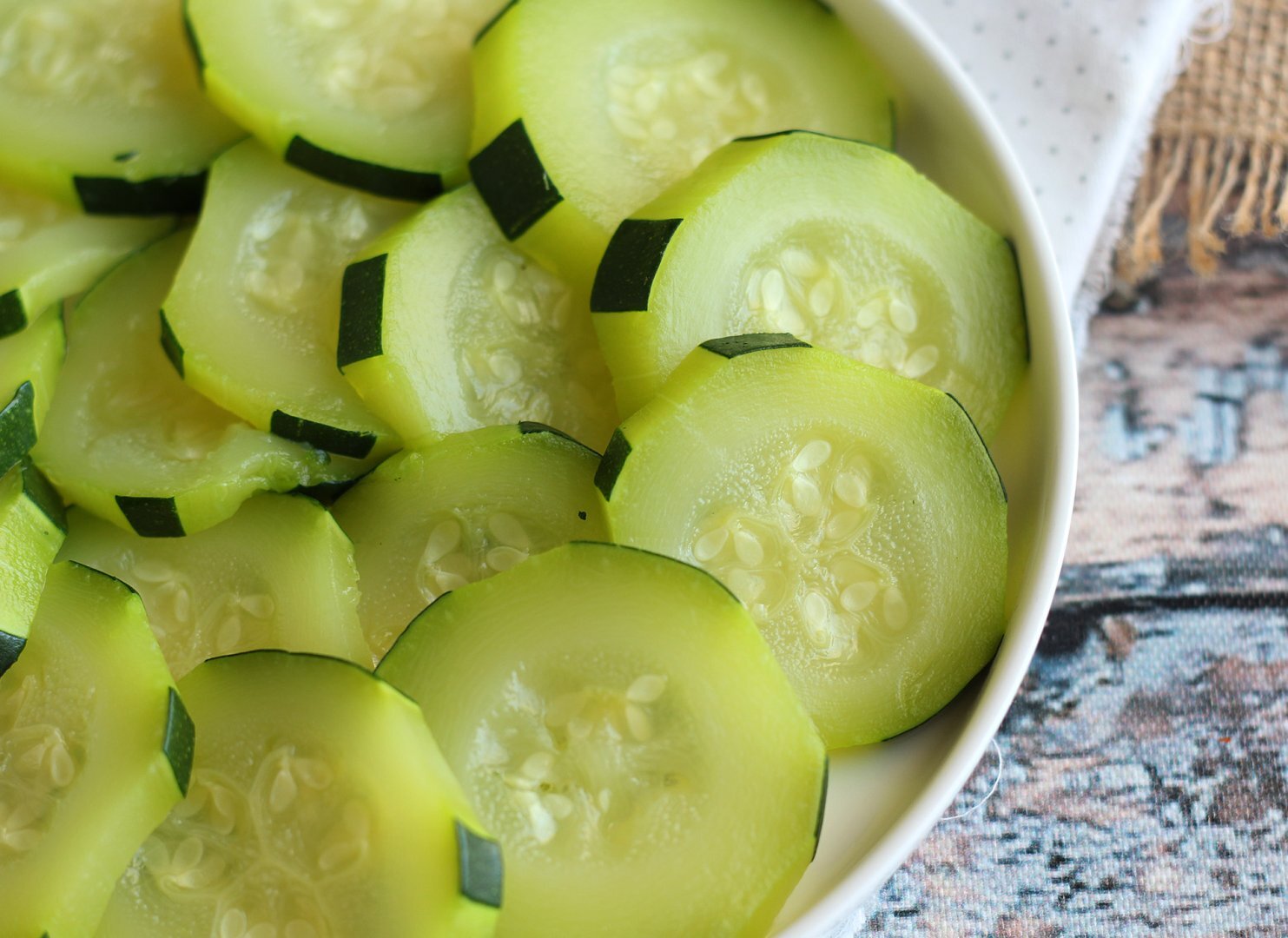 Receta para cocer calabacín