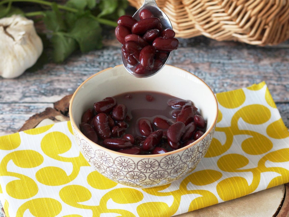 Receta para cocinar alubias rojas en olla normal