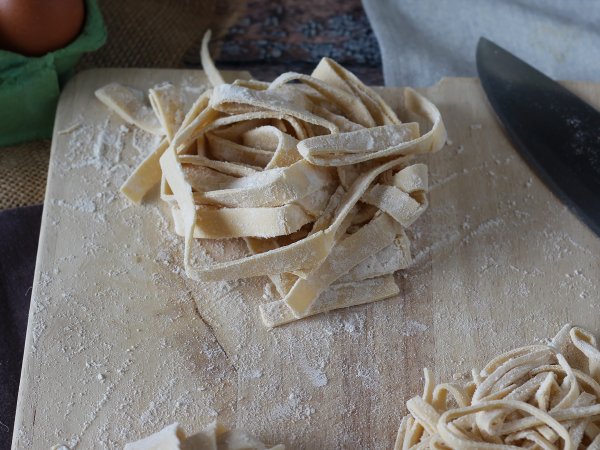 Receta de pasta fresca al huevo: tagliatelle