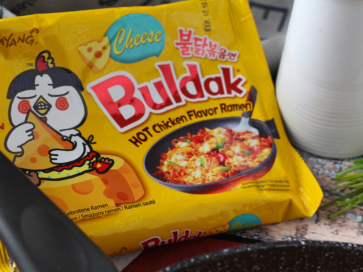 Receta de ramen buldak con queso