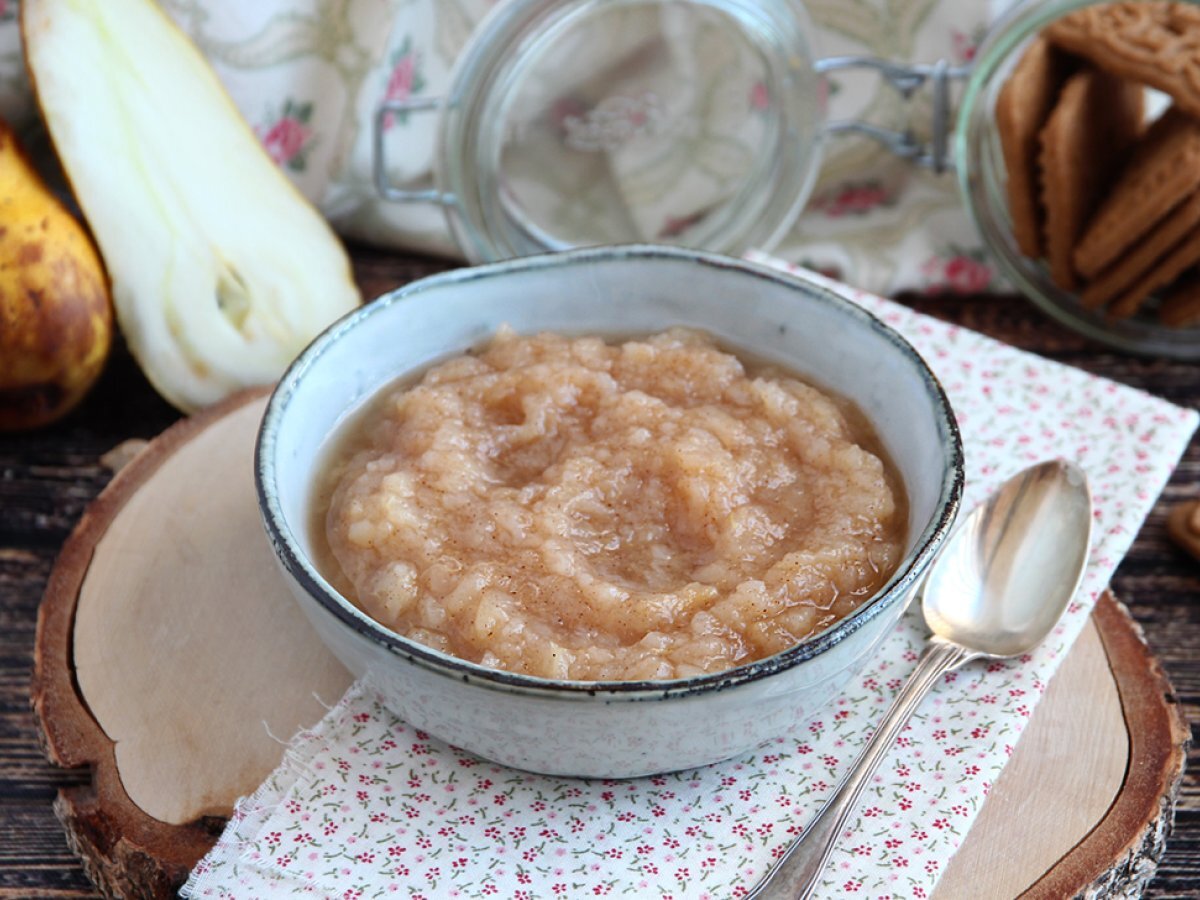 Receta de compota de pera y canela sin azúcar añadido