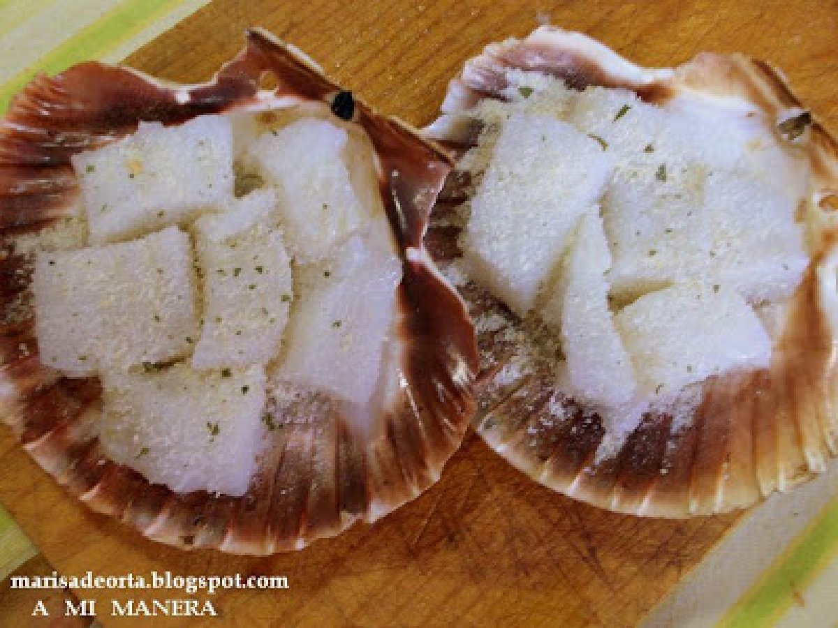 Conchas de marisco al cava - Receta Petitchef