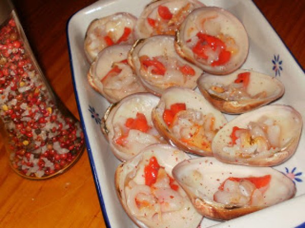 Receta de conchas finas al horno