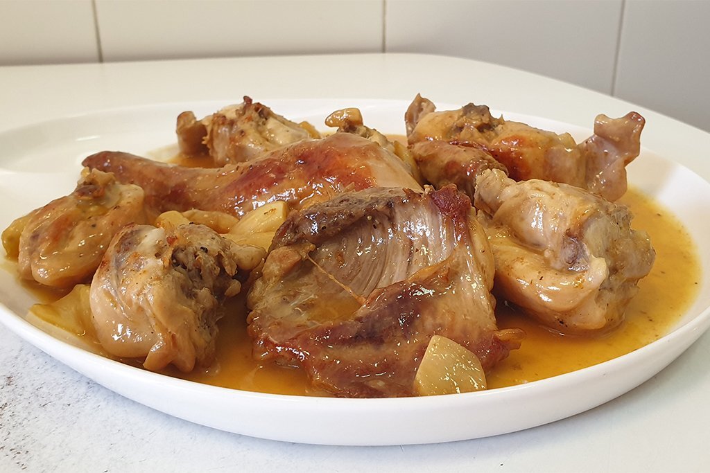 Receta de conejo al ajillo