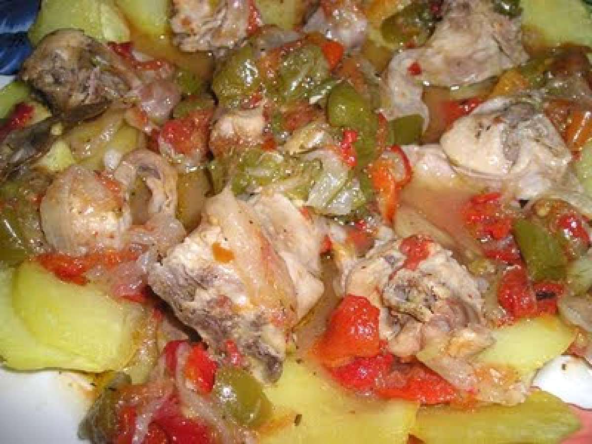 Conejo estofado con caldo de san lucar( manzanilla ), Receta Petitchef