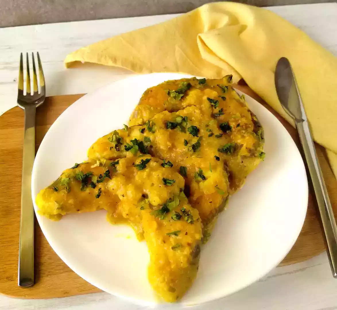 Receta de congrio con salsa fácil y deliciosa