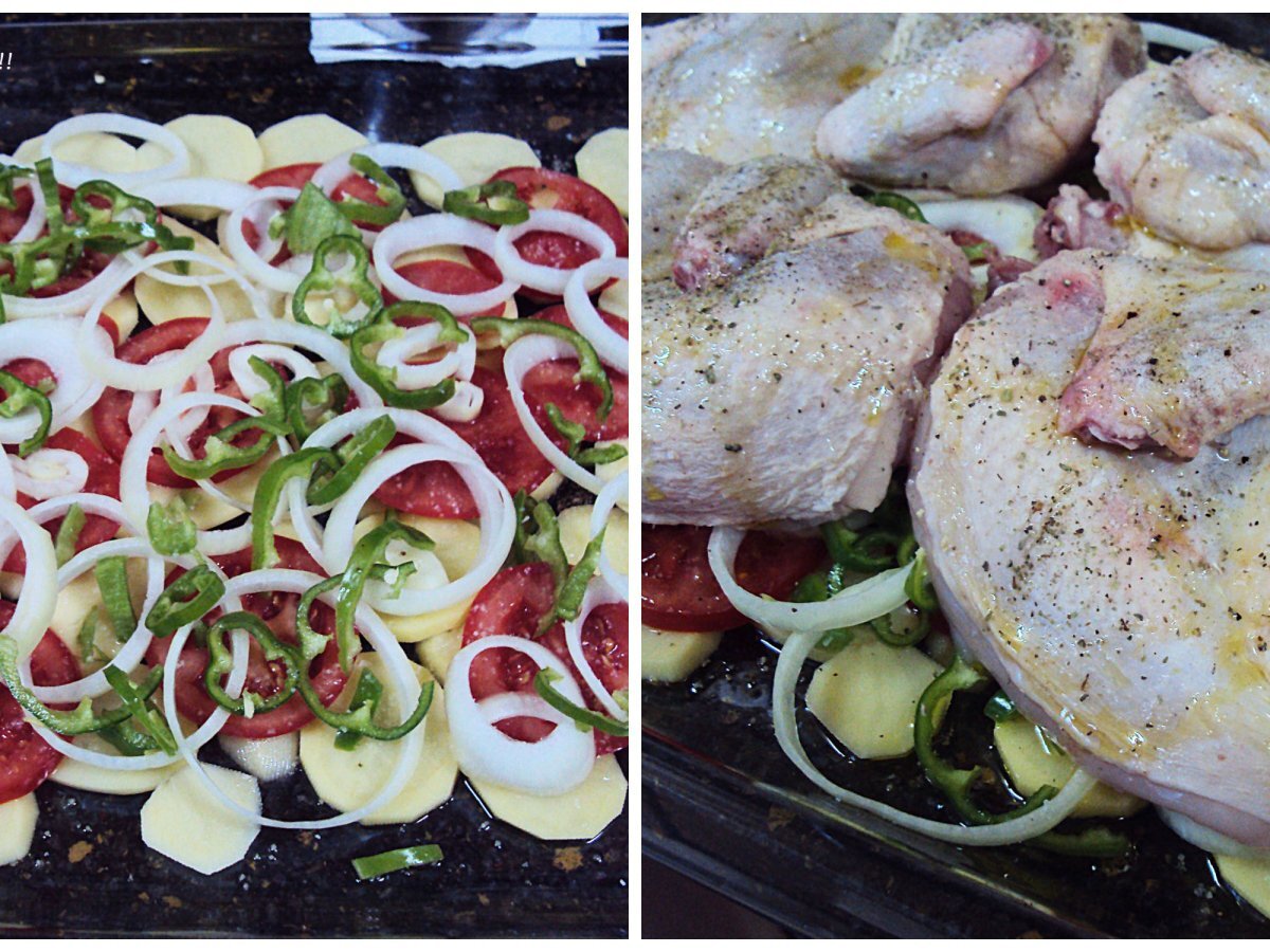 Receta de coquelet al horno con guarnición fácil