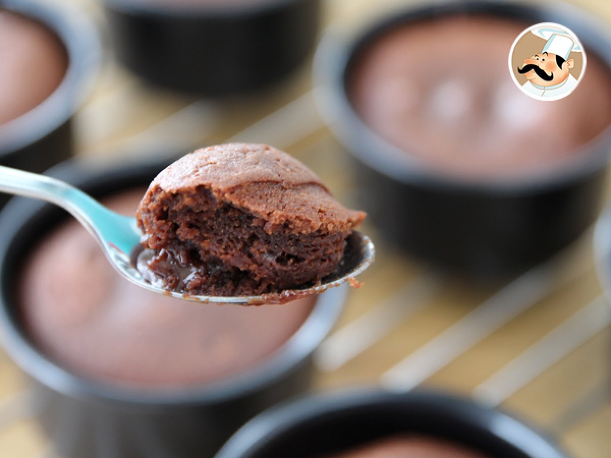 Receta de coulants de chocolate