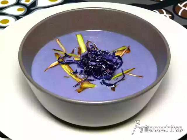 Receta de crema de col lombarda
