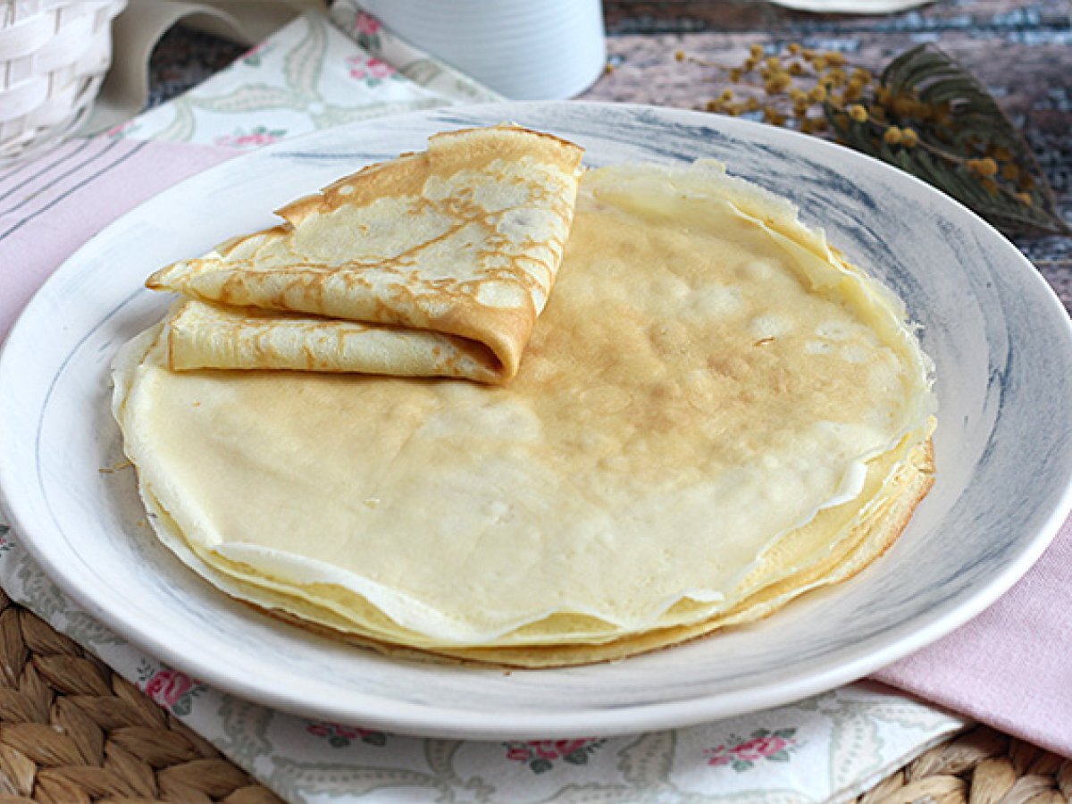 Receta de crepes clásicos, masa perfecta