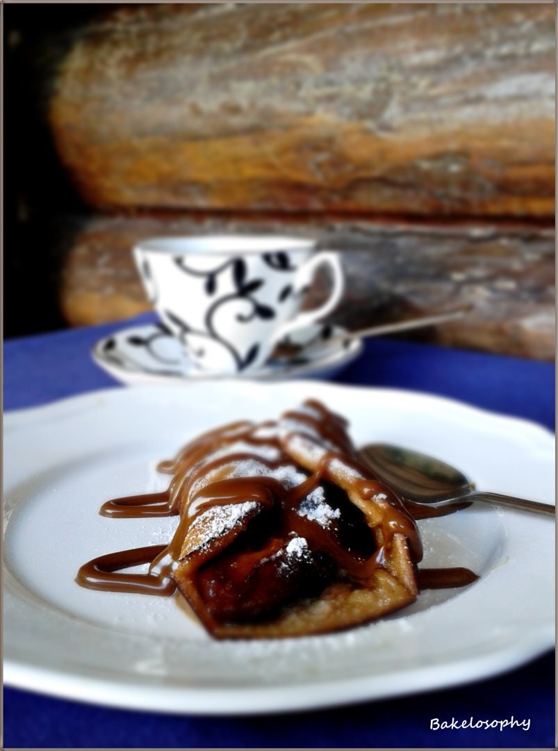 Receta de crepes de dulce de leche y manzana caramelizada