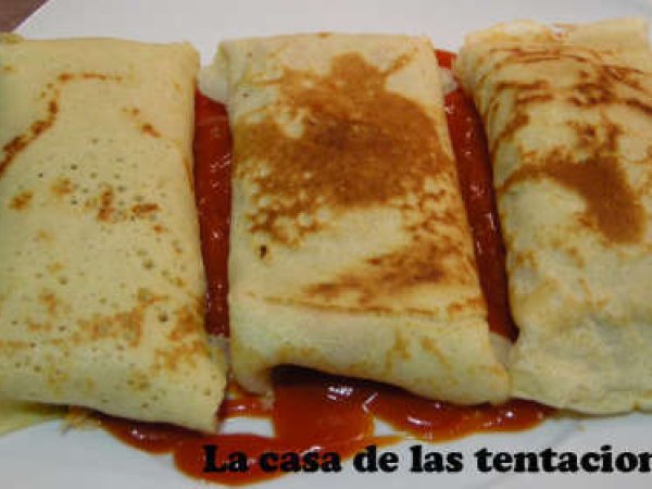 Receta de crepes de pollo fáciles y rápidas