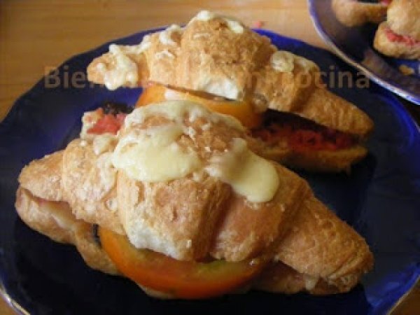 Receta de croissants rellenos